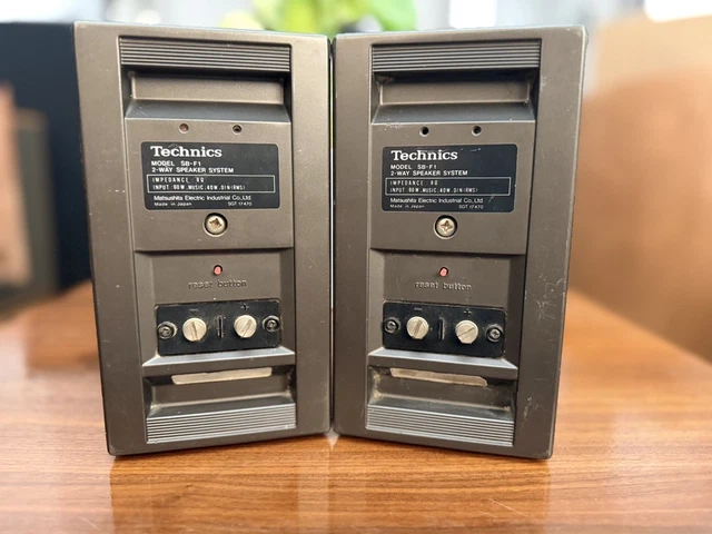 TECHNICS SB-F1 LINEAR Phase Monitor Speakers Black Rare - Tested ...