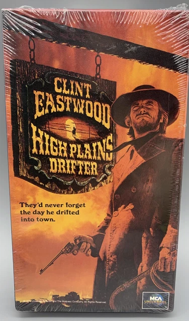 CLINT EASTWOOD HIGH Plains Drifter (1973) VHS NEW Sealed 1990 Release ...