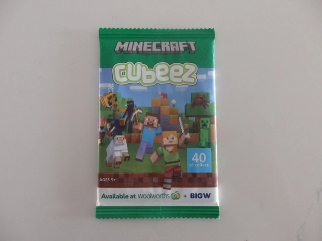 WOOLWORTHS 2025 MINECRAFT Cubeez Unopened Pack $2.50 - PicClick AU