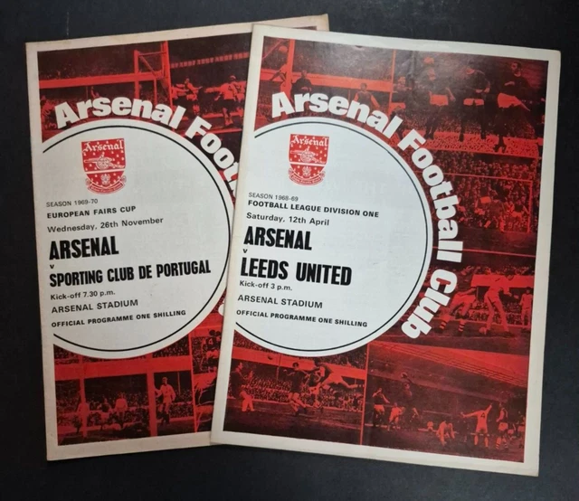 ARSENAL FOOTBALL PROGRAMMES - 2 Programmes Bundle £3.28 - PicClick UK
