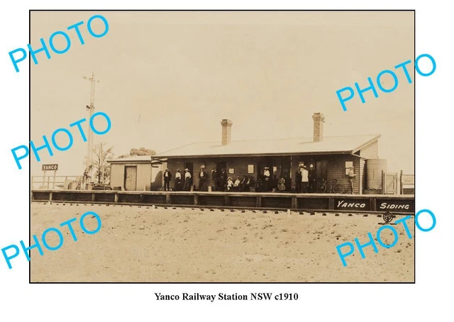 OLD 8X6 PHOTO YANCO NSW VIEW OF RAILWAY STATION c1910 $9.00 - PicClick AU