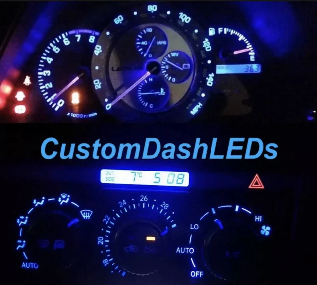 ROYAL BLUE FULL Dash Kit LEXUS Is200 Is300 Led Speedo Altezza Sxe10 ...