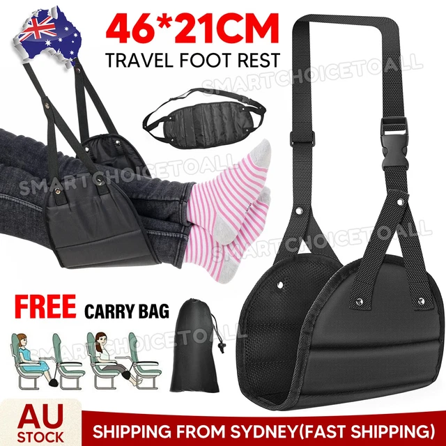 TRAVEL FOOT REST Footrest Leg Pillow Flight Memory Foam Cushion Hammock ...