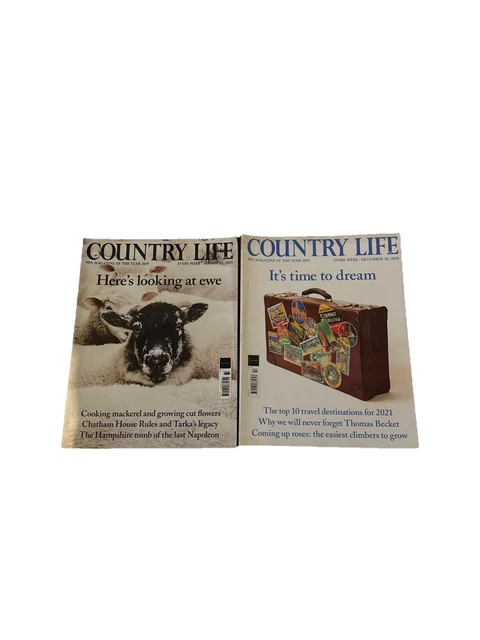 COUNTRY LIFE MAGAZINE - August 12 , December 30 2020 - very good ...
