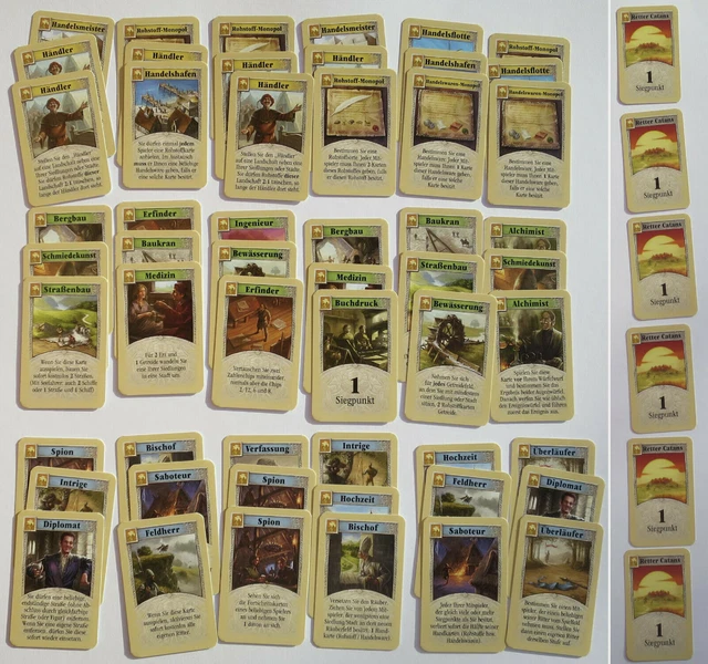 NEW THE SETTLERS of Catan Cities and Knights 60 Cards Progress Points £ ...
