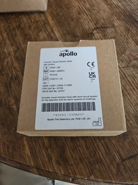 APOLLO SOUNDER VISUAL Indicator Base With Isolator 45681- 330APO. NEW ...
