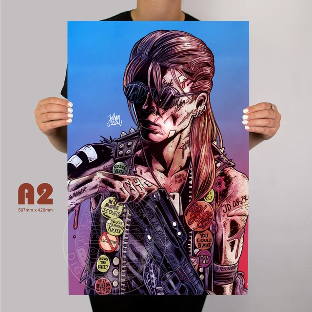 TERMINATOR SARAH CONNOR Metal Poster 80s Man Cave Skynet Cyberdyne ...
