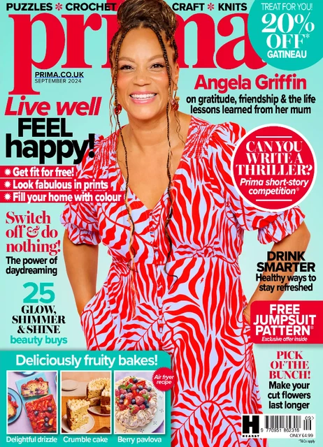 PRIMA MAGAZINE (UK) - September 2024 - Angela Griffin - Live Well Feel ...