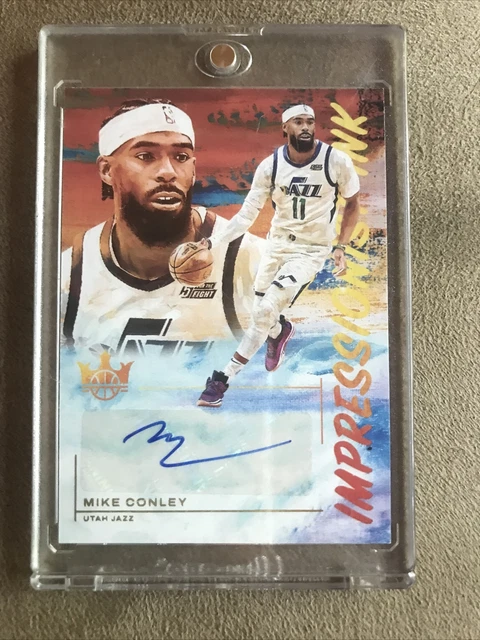 2021-22 MIKE CONLEY #11-MCL Impressionist Ink 37/75 Panini Court Kings ...