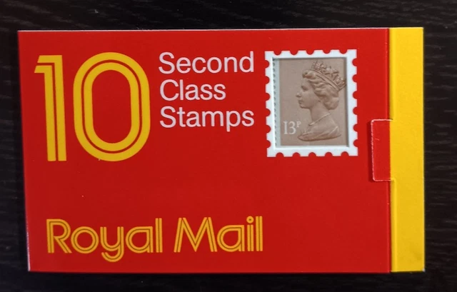 GB 1987 WINDOW stamp booklet GI1 code H square tab MNH QEII Machin 13p ...