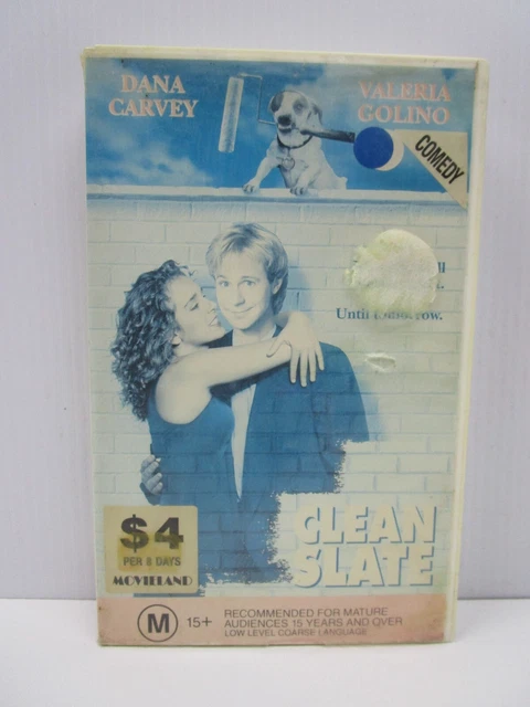 CLEAN SLATE, DANA Carvey, Valeria Golino VHS Tape, Vintage Video, Movie ...