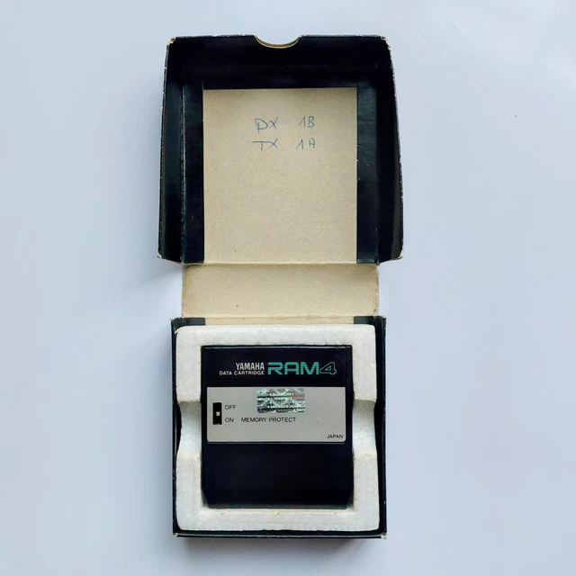 YAMAHA RAM 4 Data Memory Cartridge DX7-s/DX7 II-D, FD/RX-5, RX-7/TX802 ...