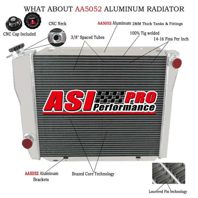 3 ROW RADIATOR 1972-84 For Ford Falcon XA/XB/XC/XD/XE Fairmont ...