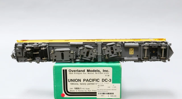HO BRASS MODEL OMI 1859.1 UP Union Pacific DC-3 Rail Detector Car $425. ...