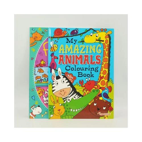 Kids Colouring Book Sticker Book Activity Colouring Books Boys Girls