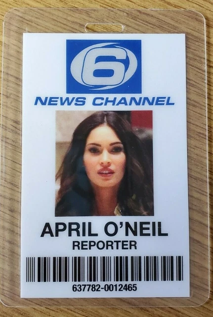 TEENAGE MUTANT NINJA Turtles Identification Badge - Avril O Neil ...