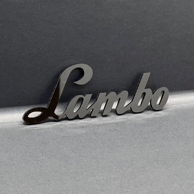 1 PIÈCE EMBLÈME style Lamborghini - logo badge 3D Lambo Shield pour ...