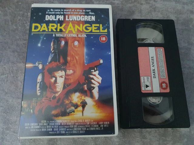 DARK ANGEL VHS 1990 Big Box ex-rental Dolph Lundgren, Sci-Fi Action ...