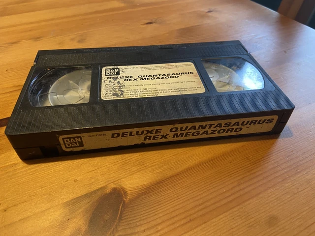 POWER RANGERS / Deluxe Quantasaurus Rex Megazord VHS / Tape Only ...