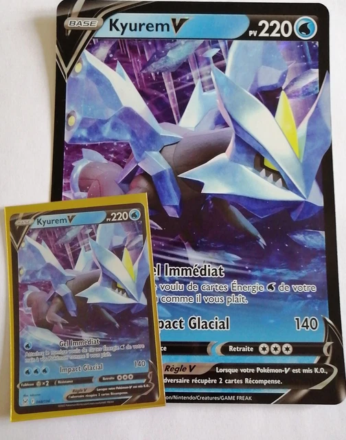 LOT CARTES POKÉMON KYUREM V PROMO EB11 048/196 + CARTE JUMBO NEUVES VF ...