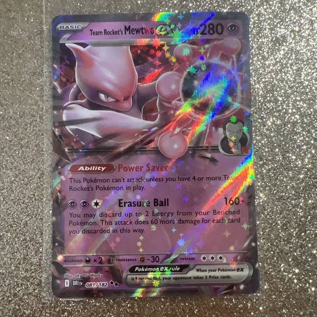 TEAM ROCKET'S MEWTWO ex 081/182 Sv10: Destined Rivals Holo £2.66 ...