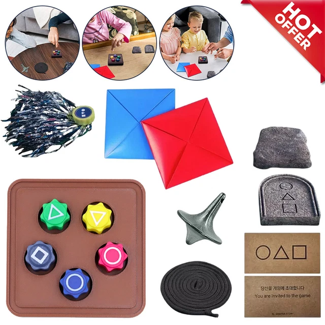 2025 SQUID GAME Six-Legged Pentathalon Game Gonggi,Ddakji,Paeng-y,Jebi ...