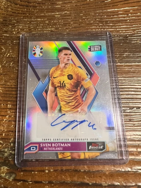 SVEN BOTMAN 2024 Topps Finest Road to UEFA Euro Auto Refractor ...