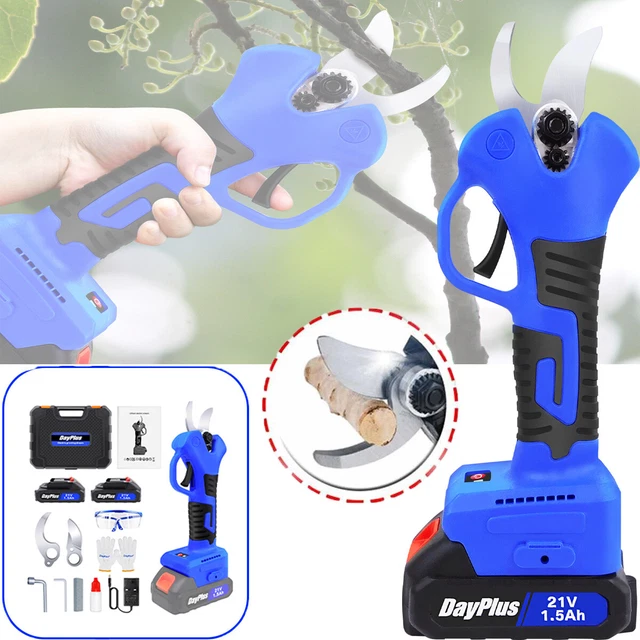 ELECTRIC PRUNING SHEARS Battery Powered Cordless Pruner Tree Branch ...