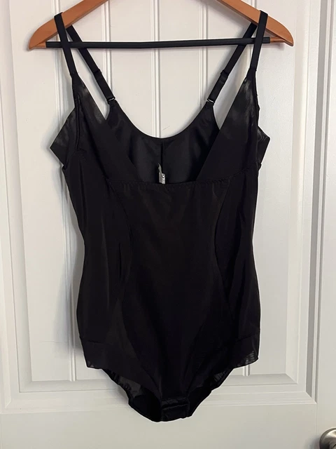MAIDENFORM OPEN BUST Body Shaper Firm Control Cool Comfort Black 3XL ...