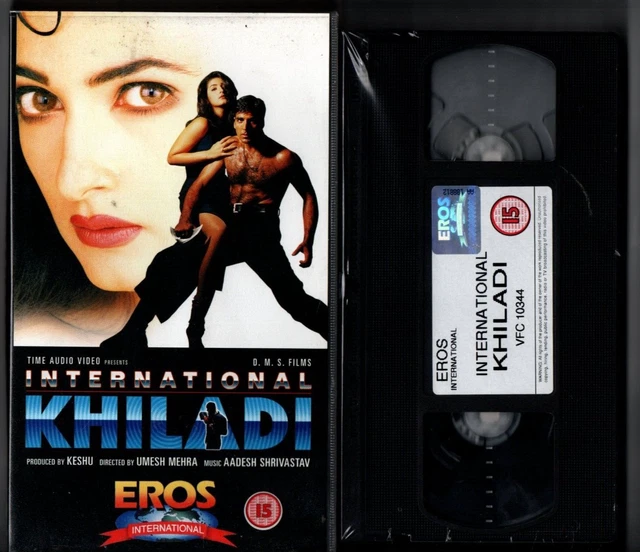 INTERNATIONAL KHILADI - EROS BOLLYWOOD PAL VHS TAPE - Akshay Kumar ...