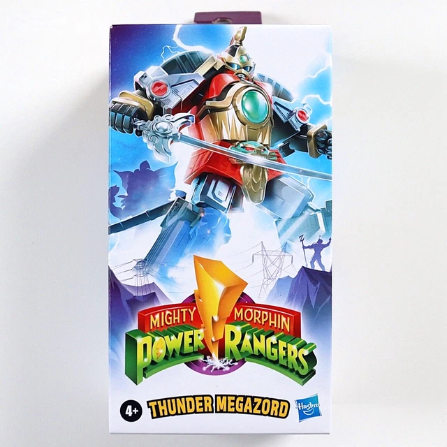 MIGHTY MORPHIN POWER Rangers 6" Figure: THUNDER MEGAZORD (Retro VHS Box ...