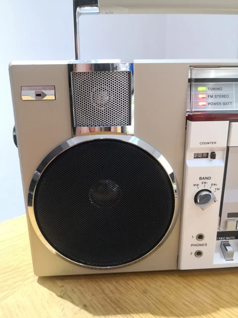 SANYO M-7880K BOOMBOX Stereo Cassette Recorder Ghetto Vintage! Rare ...