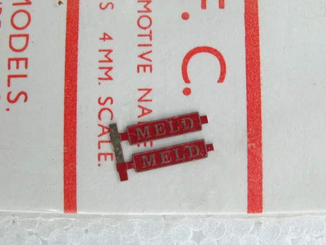OO GAUGE ETCHED name plate BR D9003 / 55003 DELTIC MELD for Bachmann ...