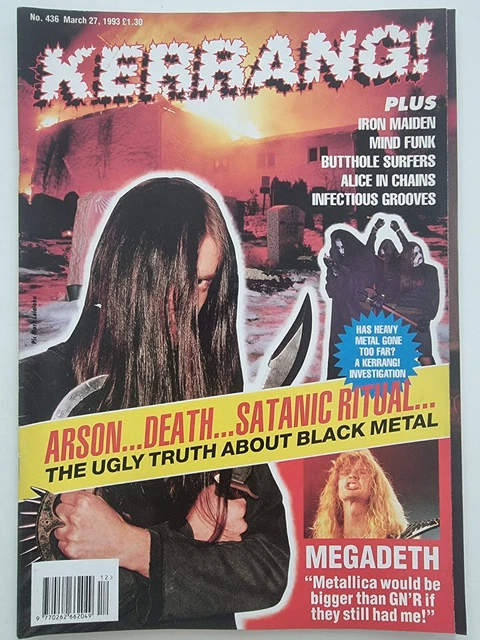 KERRANG - MAGAZINE Issue No 436 March 27th 1993 **Rare And Collectible ...