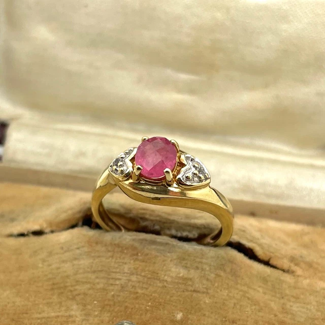 ANELLO ORO ROSA 9 carati taglia L oro giallo 9 carati con marchio ...