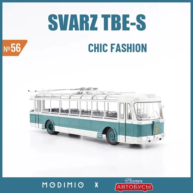 1:43 SCALE SVARZ TBE-S Vintage Trolley Bus Model EUR 92,39 - PicClick FR