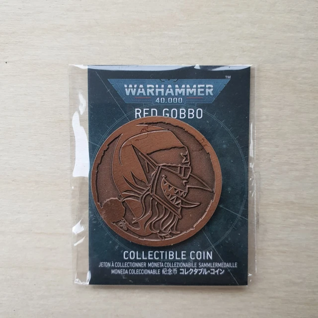 GAMES WORKSHOP WARHAMMER 40k Red Gobbo Collectible Coin Sealed £11.00 ...