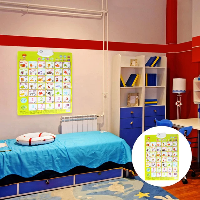 TABLEAU MURAL AVEC Son Poster Éducatif Alphabet Enfant Tout-petit EUR ...