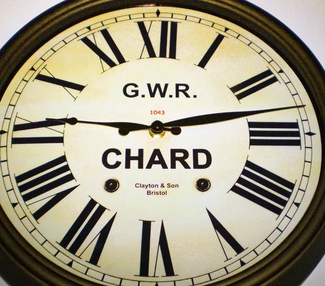 GREAT WESTERN RAILWAY GWR Victorian Style Clock, Chard Station £58.99 ...