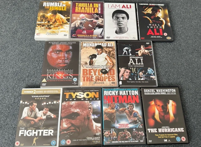 MUHAMMAD ALI BOXING DVD Bundle plus others. 11 DVDs Fights Films ...