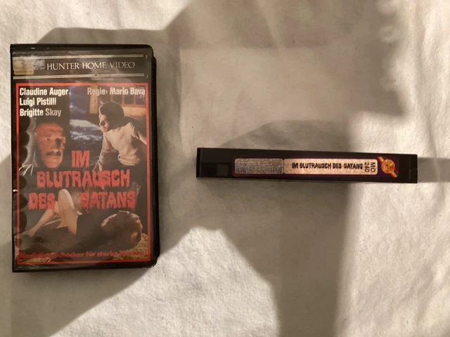 MIKE HUNTER EINLEGER VHS "Im Blutrausch des Satans", Giallo, Mario Bava ...
