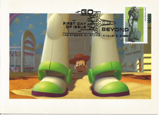 BUZZ LIGHTYEAR GO Beyond Disney Pixar Film USA FDC Maximum Card Scott ...