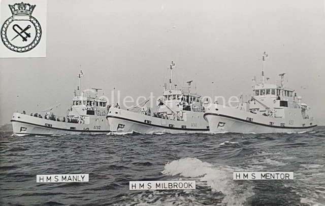 BRITISH ROYAL NAVY HMS Raleigh Training Squadron Ships Photograph 5.5x3 ...