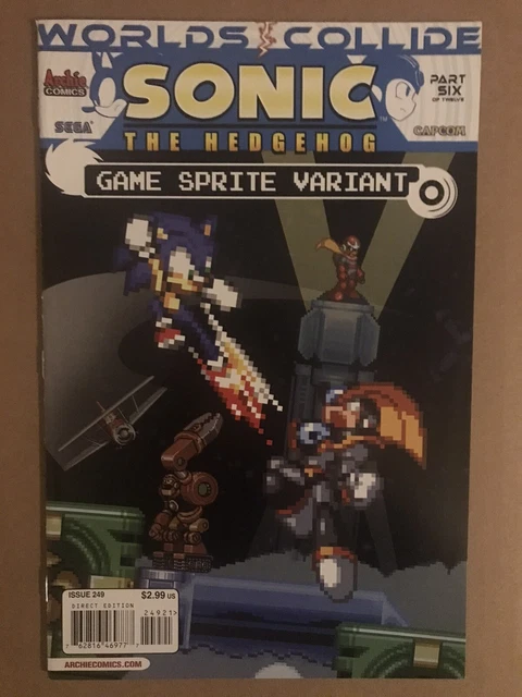 SONIC THE HEDGEHOG #249 Game Sprite Variant 1993 Series 2013 Archie ...
