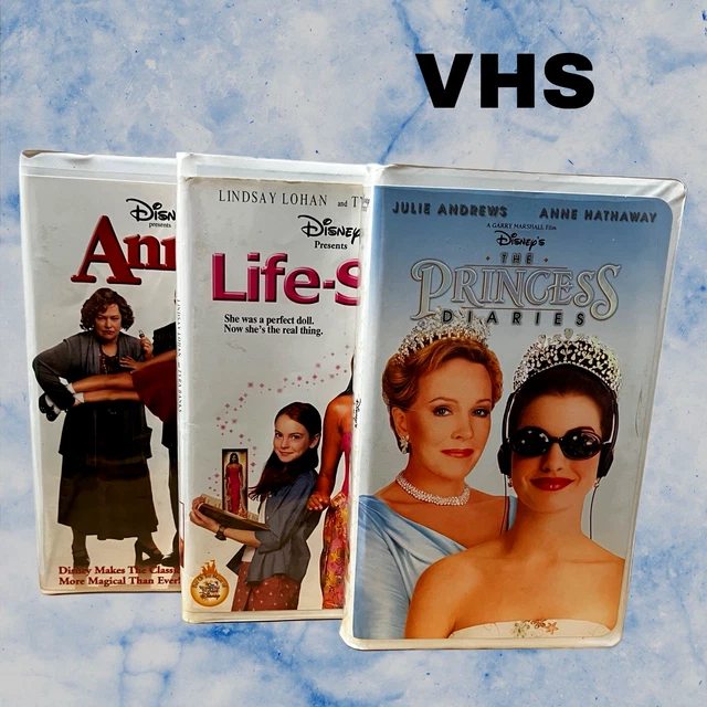 DISNEY VHS MOVIE Lot Girly Movies: Annie/Life-Size/The Princess Diaries ...