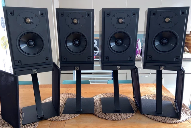 MORDAUNT SHORT MS20I Pearl Edition Speakers Set Of 4 With Stands 5 ...