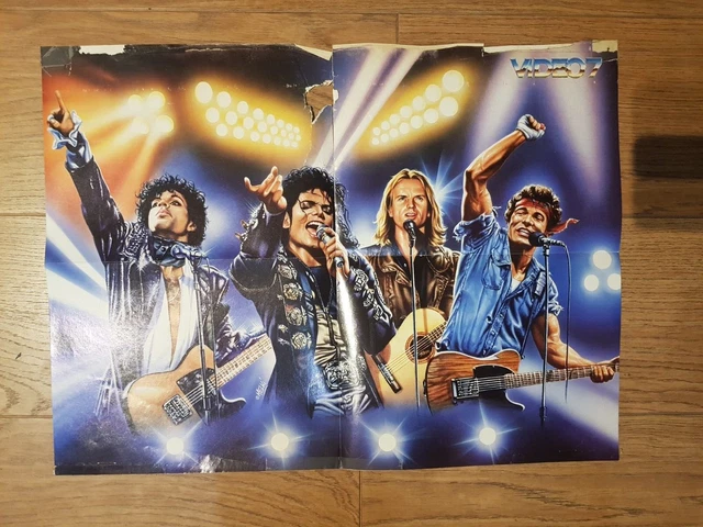 POSTER MICHAEL JACKSON Prince Sting Bruce Springsteen 54cmX38cm 1988 ...