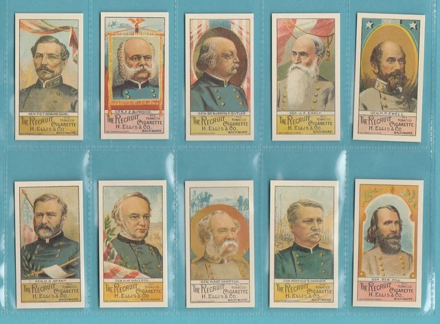 AMERICANA - NOSTALGIA Repros (Of Ellis) - Set Of 25 Civil War Generals ...