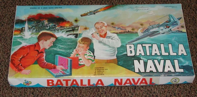 RARE VINTAGE BATALLA Naval Spanish Battleship Game Complete $87.47 ...