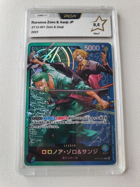 CARTE ONE PIECE PCA 9,5 Roronoa Zoro Et Sanji Parallel JP Promo St12-001... EUR 19,99 - PicClick FR